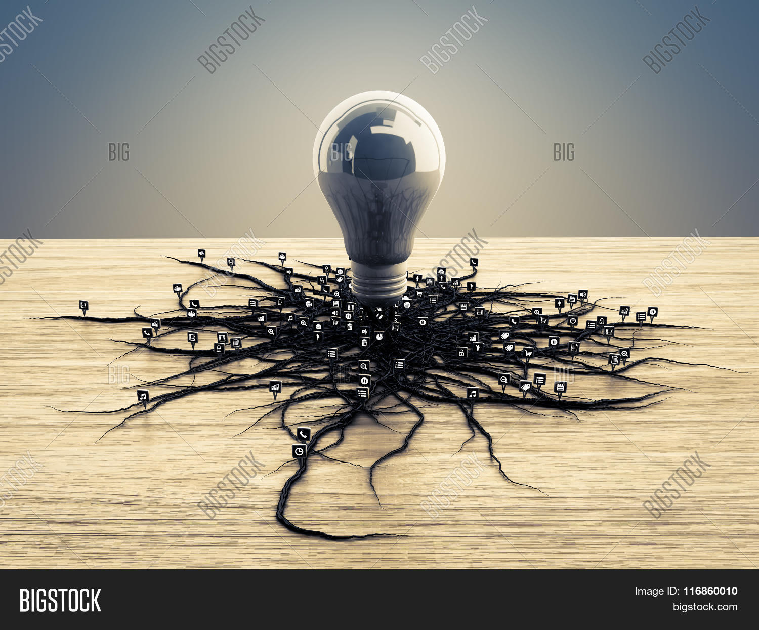 Light Bulb Roots Image & Photo (Free Trial) | Bigstock