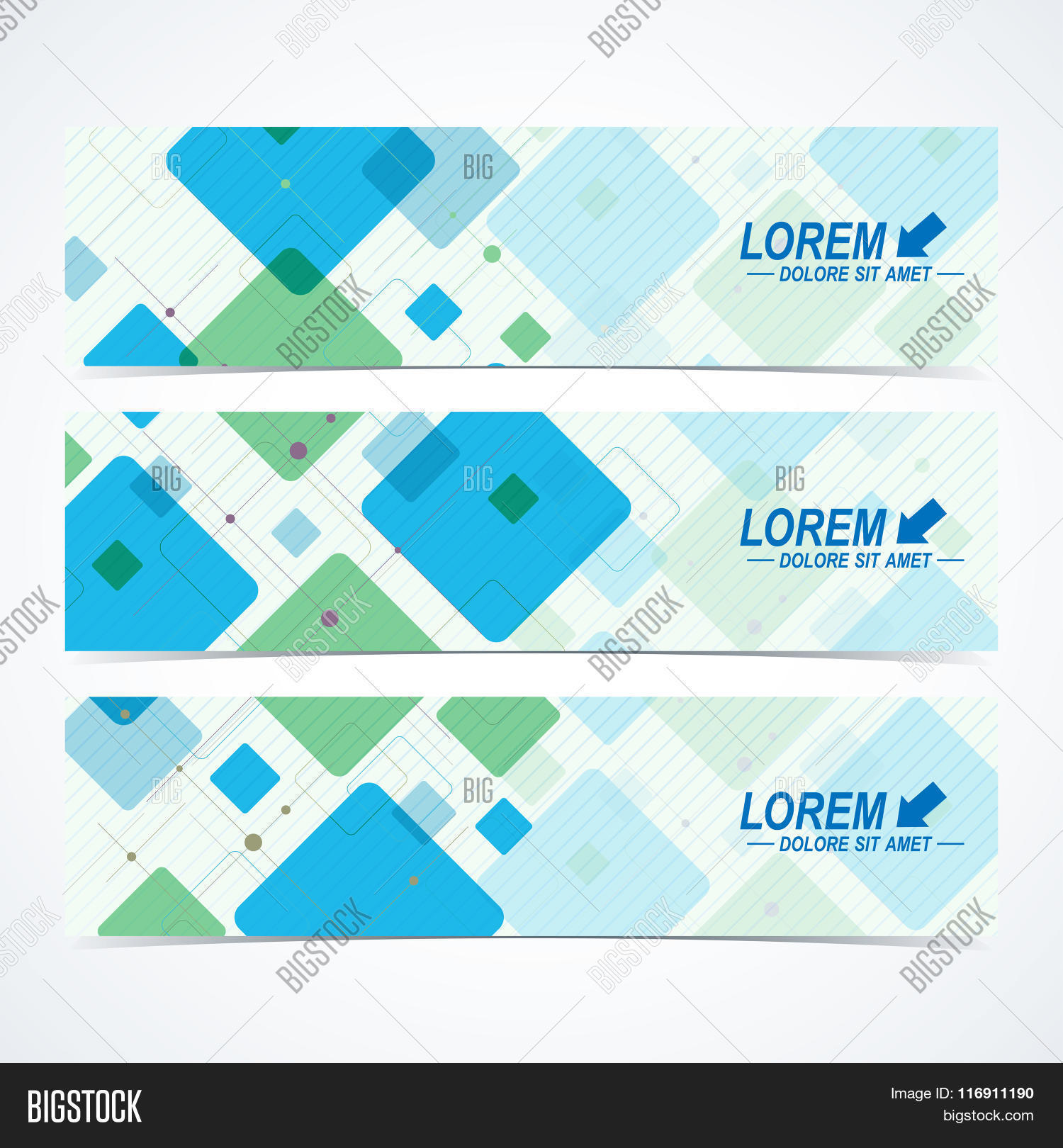 Set Vector Horizontal Vector & Photo (Free Trial) | Bigstock