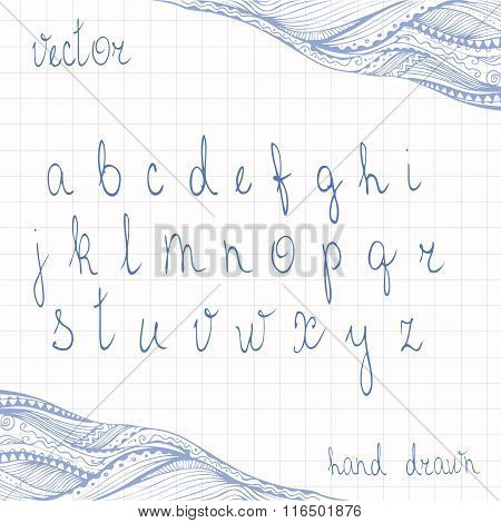 Hand Drawn Cursive Vector & Photo (Free Trial) | Bigstock