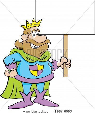 Cartoon King Holding Vector & Photo (Free Trial) | Bigstock
