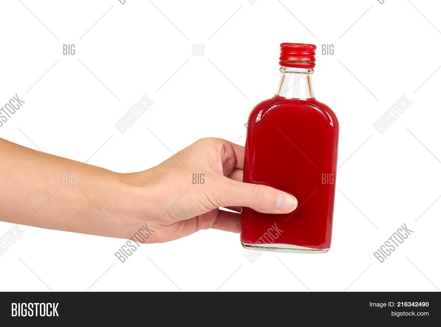 Glass Bottle Red Image & Photo (Free Trial) | Bigstock