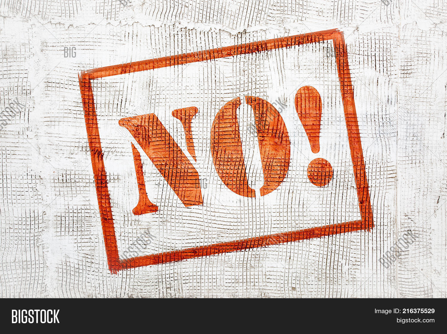 NO! - Red Graffiti Image & Photo (Free Trial) | Bigstock