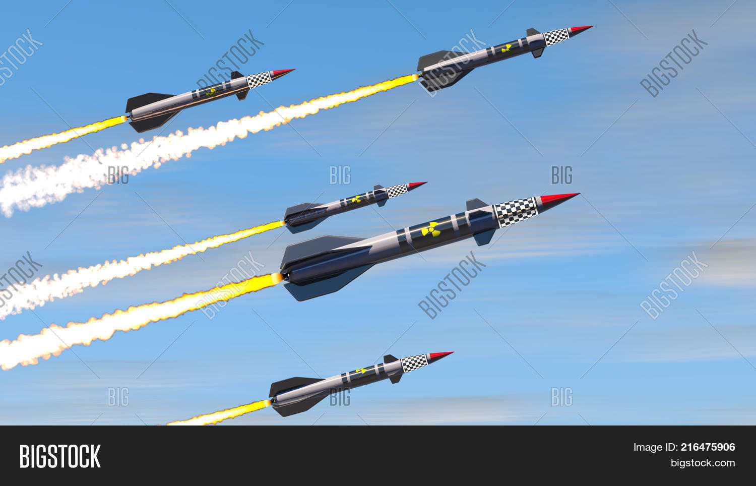 Nuclear Missiles Sky Image & Photo (Free Trial) | Bigstock