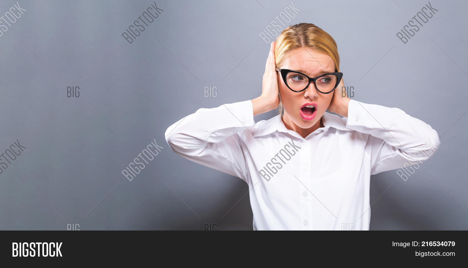 Young Woman Blocking Image & Photo (Free Trial) | Bigstock