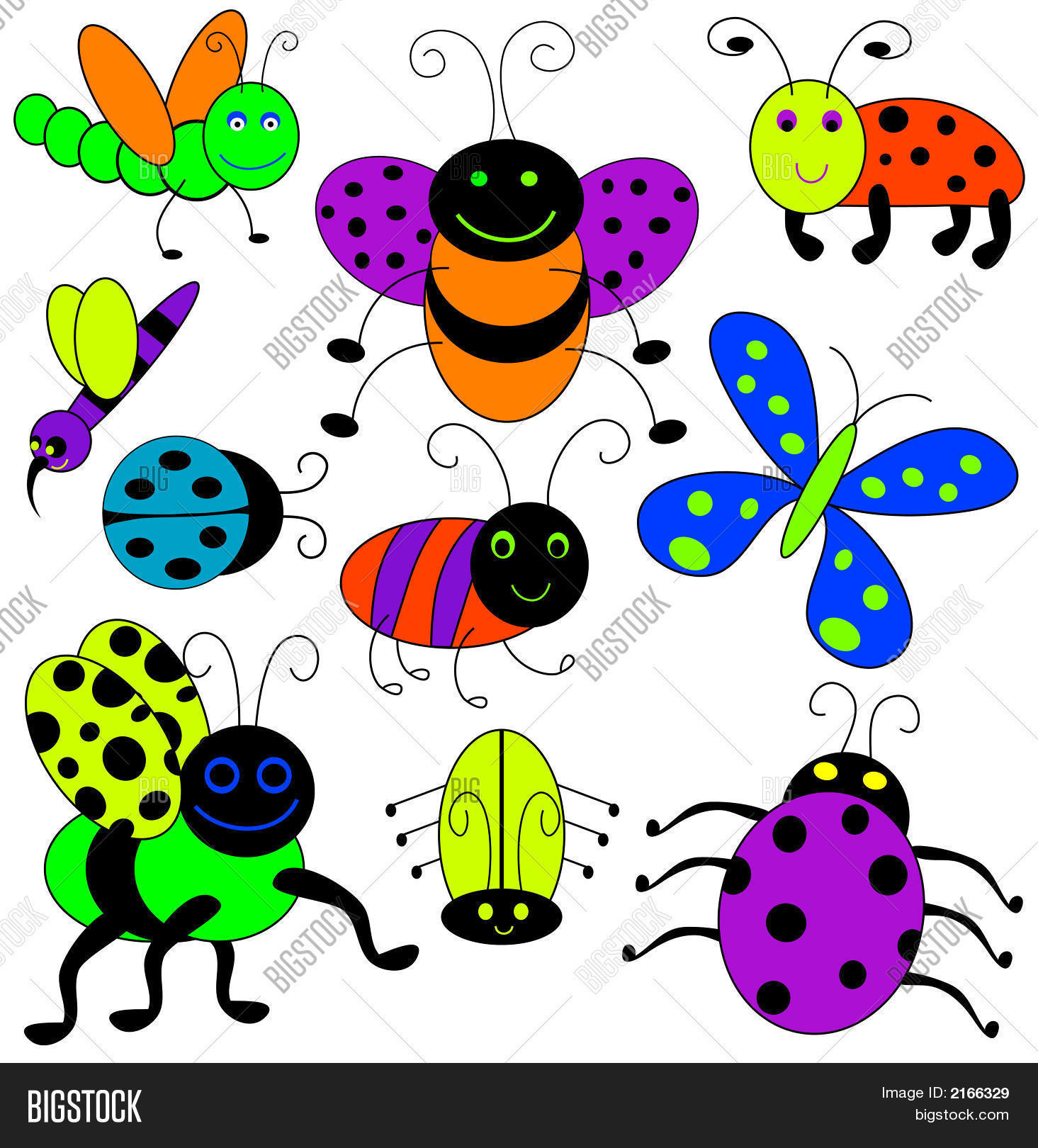Cartoon Bugs Image & Photo (Free Trial) | Bigstock
