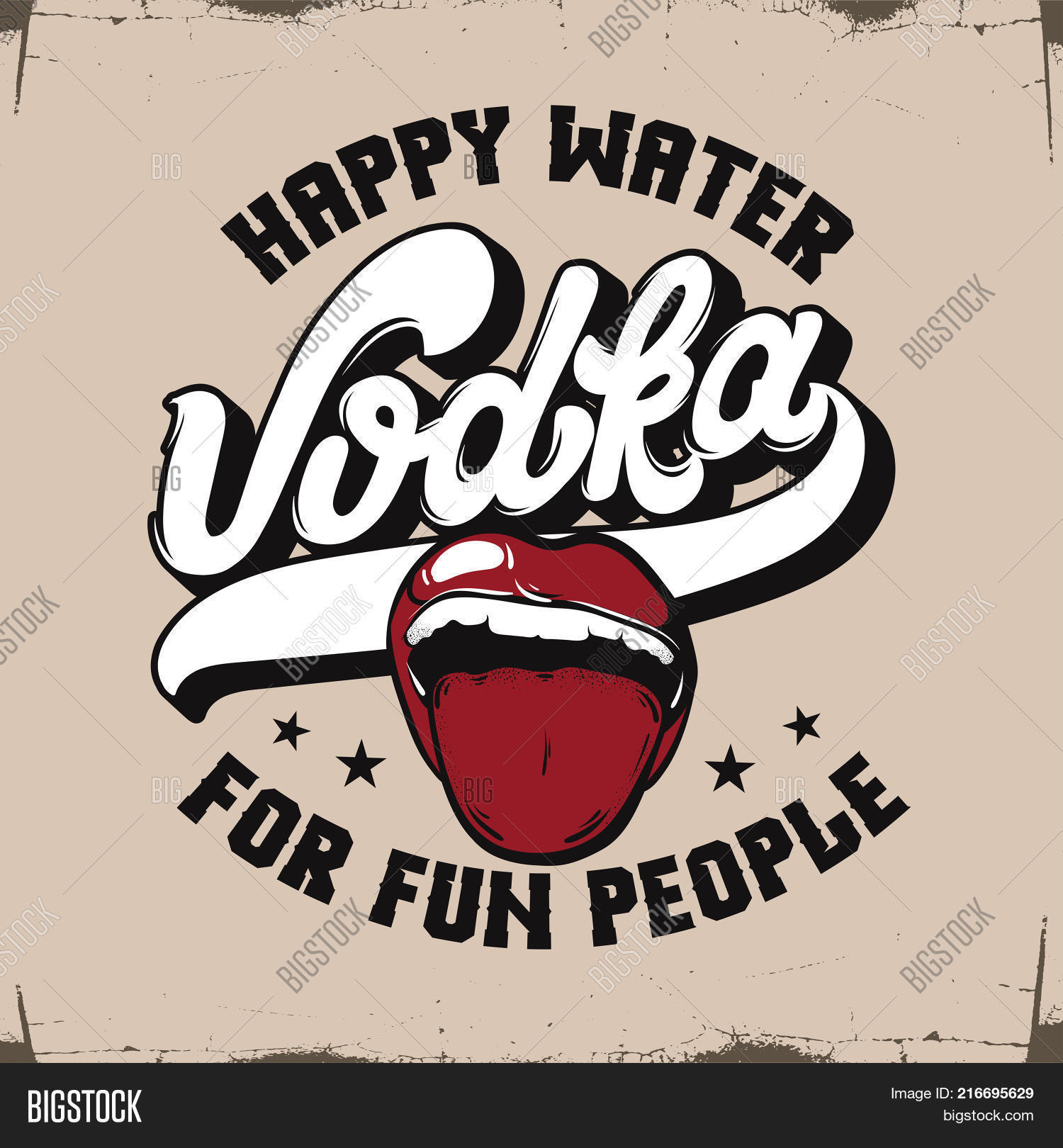 Vodka. Happy Water Vector & Photo (Free Trial) | Bigstock