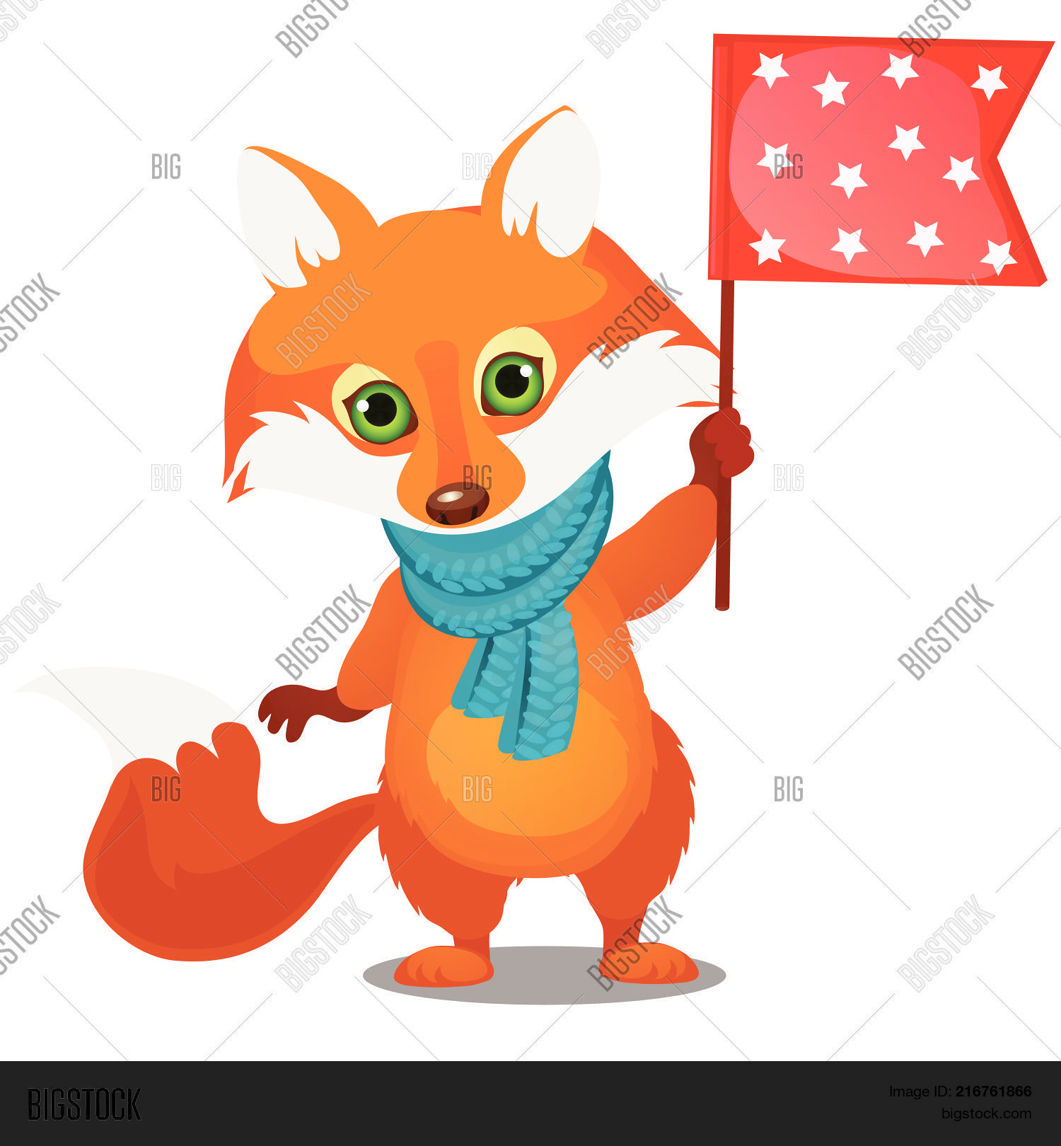 Cute Animated Fox Vector & Photo (Free Trial) | Bigstock