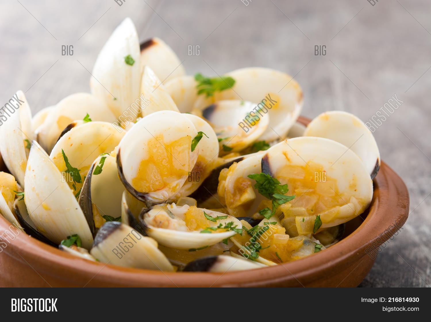 Clams Marinera Sauce. Image & Photo (Free Trial) | Bigstock