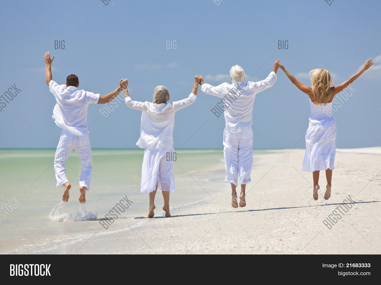 Rear View Four People Image & Photo (Free Trial) | Bigstock