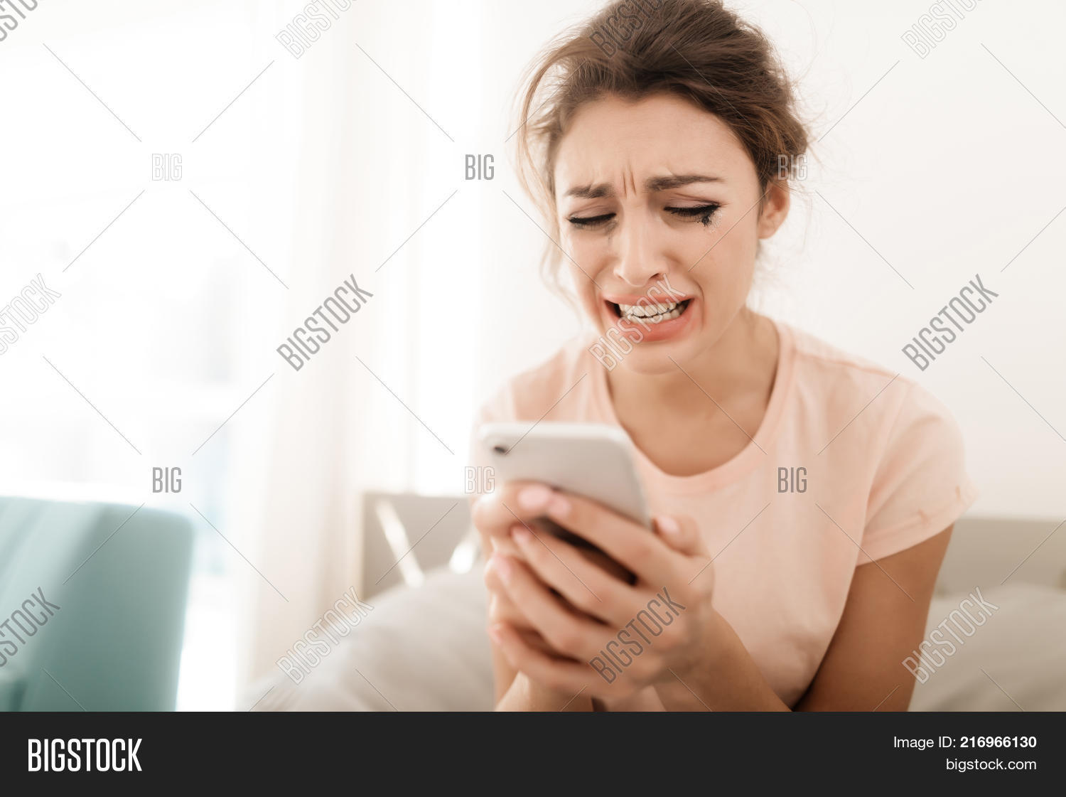 Pretty Girl Crying Alone