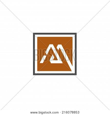 Letter M Square Logo Vector & Photo (Free Trial) | Bigstock