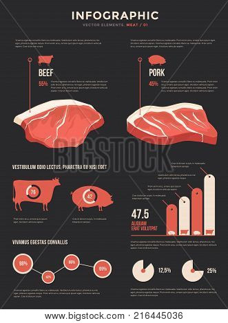 Meat Products Vector & Photo (Free Trial) | Bigstock