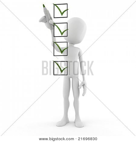 3d Man Check List Image & Photo (Free Trial) | Bigstock