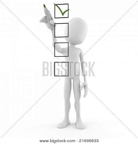 3d Man Check List Image & Photo (Free Trial) | Bigstock
