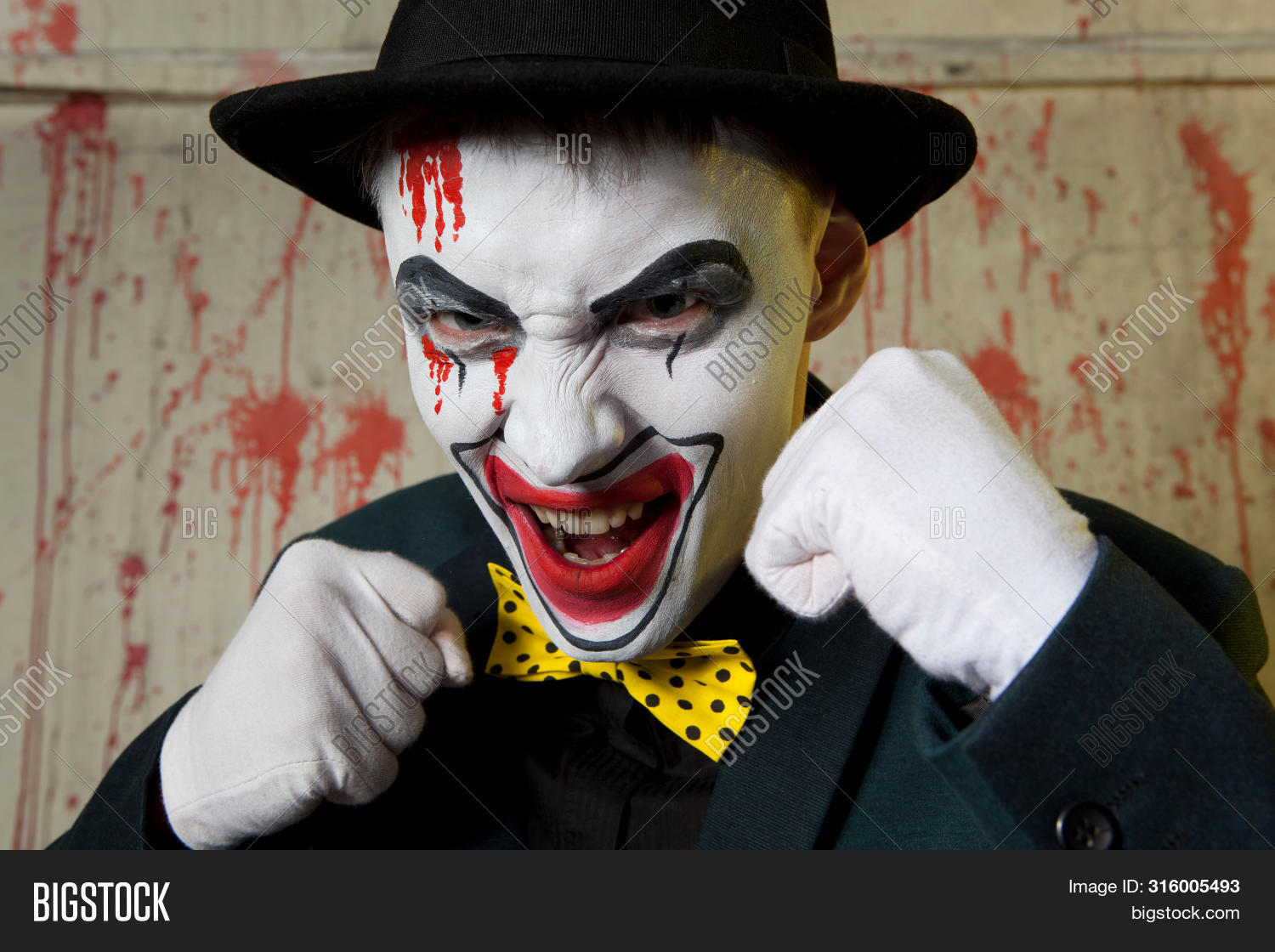 Scary Evil Clown Boxer Image & Photo (Free Trial) | Bigstock