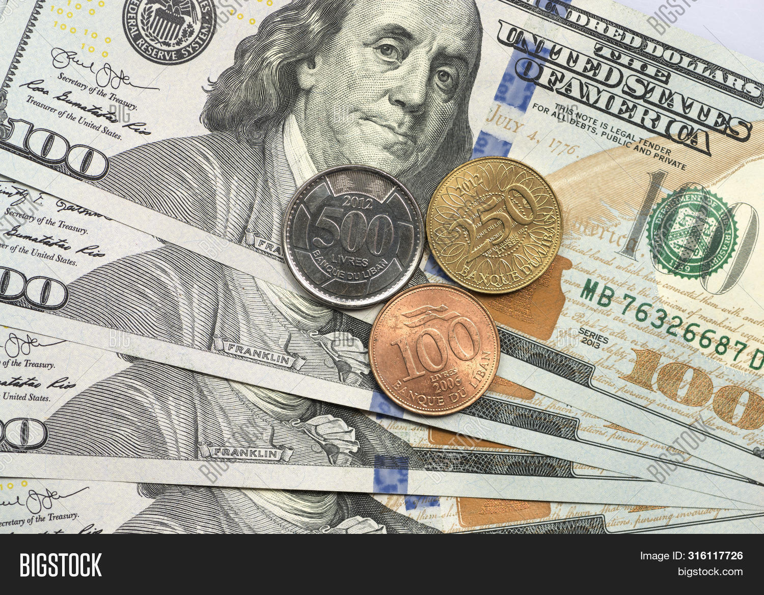 Lebanese Pound Coin On Image & Photo (Free Trial) | Bigstock