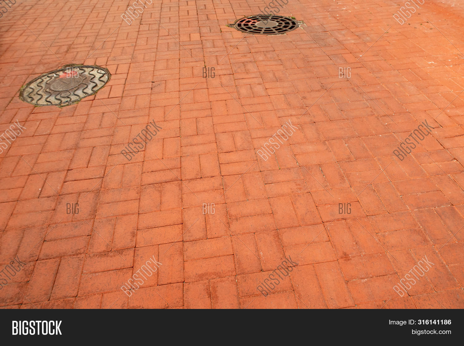 Pavement Red Tiles Image & Photo (Free Trial) | Bigstock