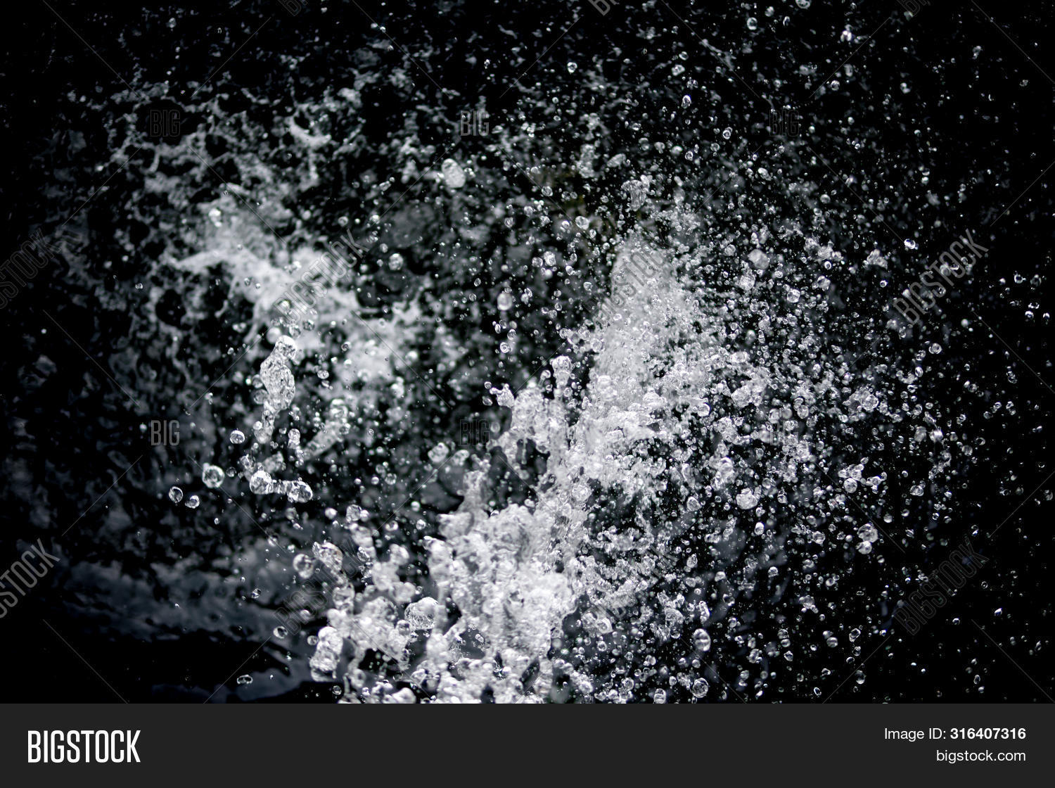Water Splash On Black Image & Photo (Free Trial) | Bigstock