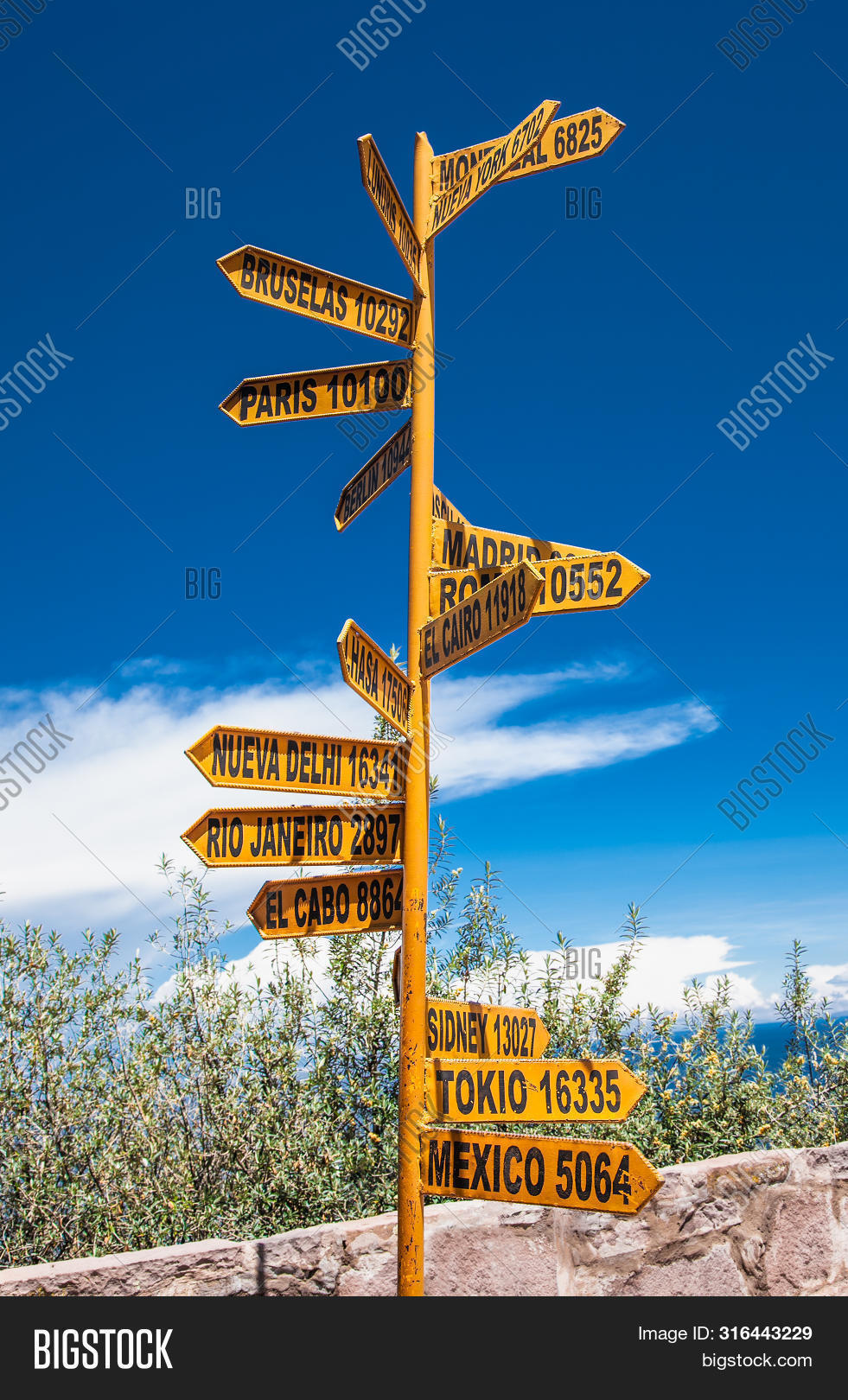 Waypoint Sign Village Image & Photo (Free Trial) | Bigstock