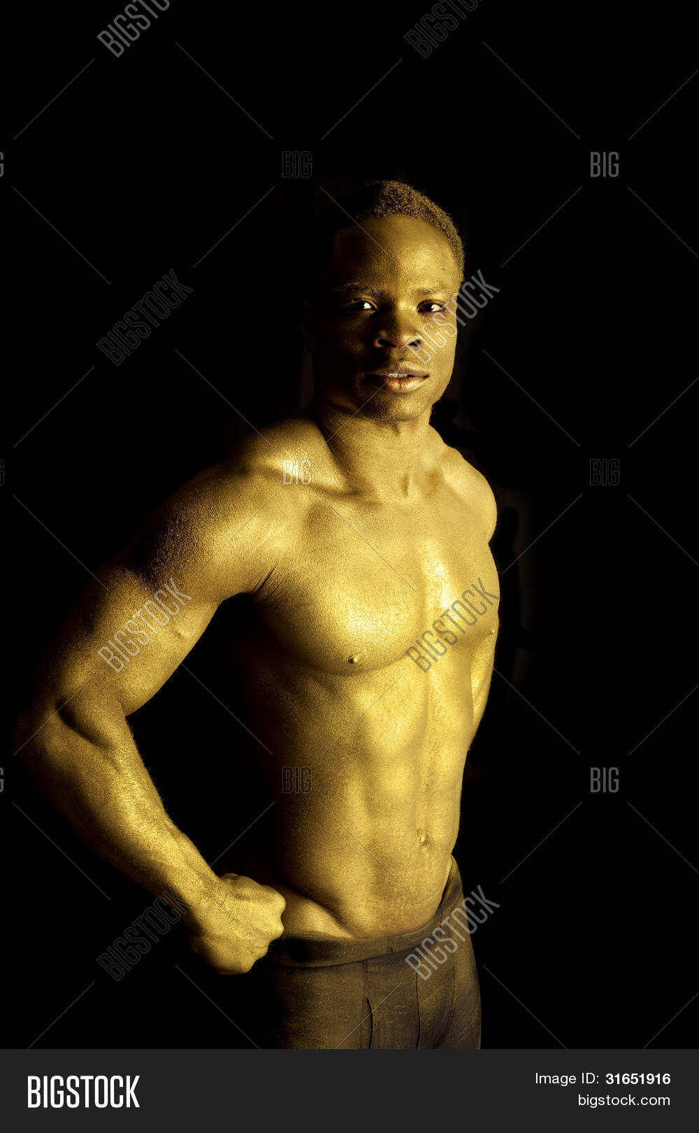 Fist On Hip Gold Image & Photo (Free Trial) | Bigstock