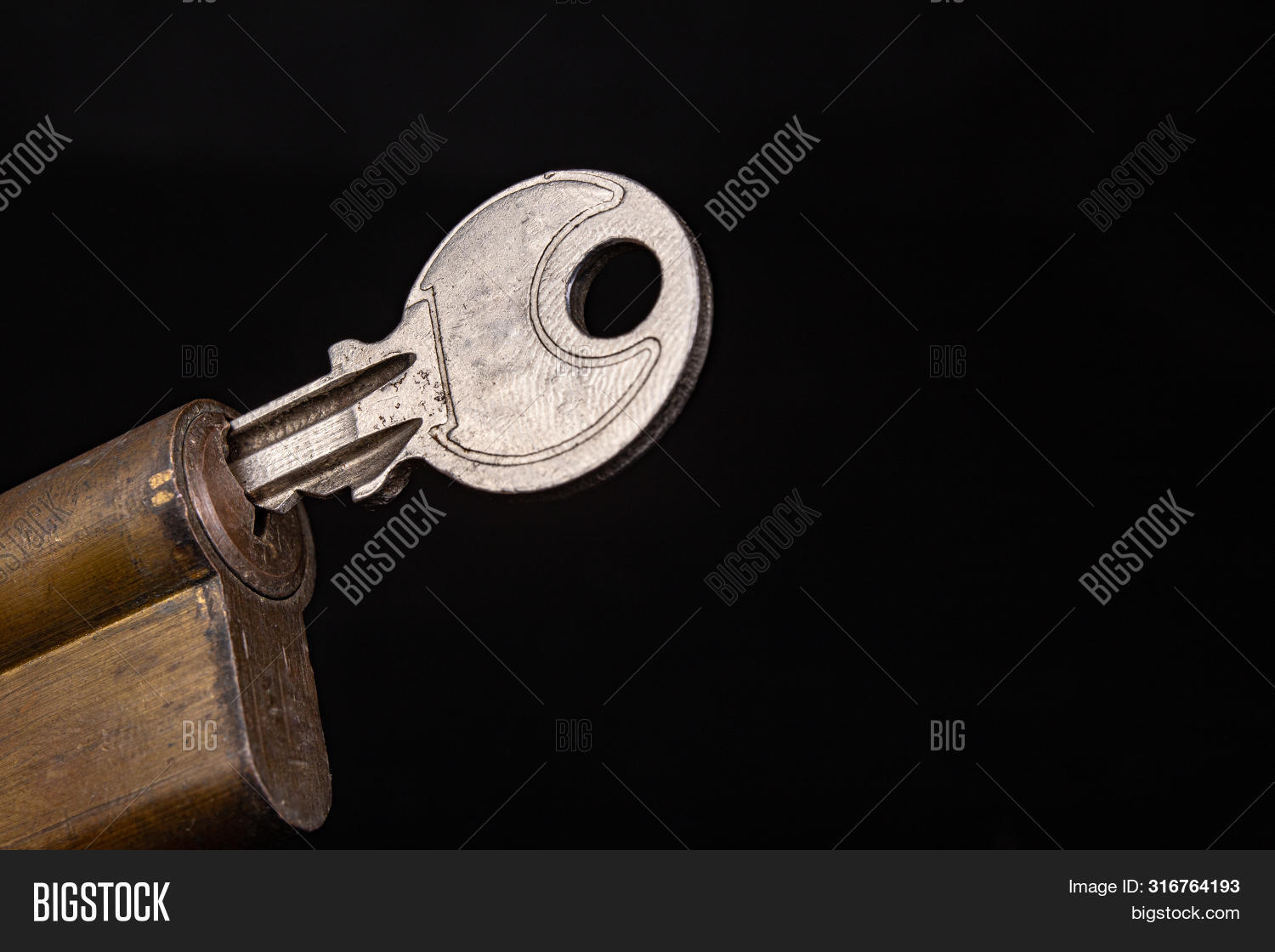 New Door Lock On Dark Image & Photo (Free Trial) | Bigstock