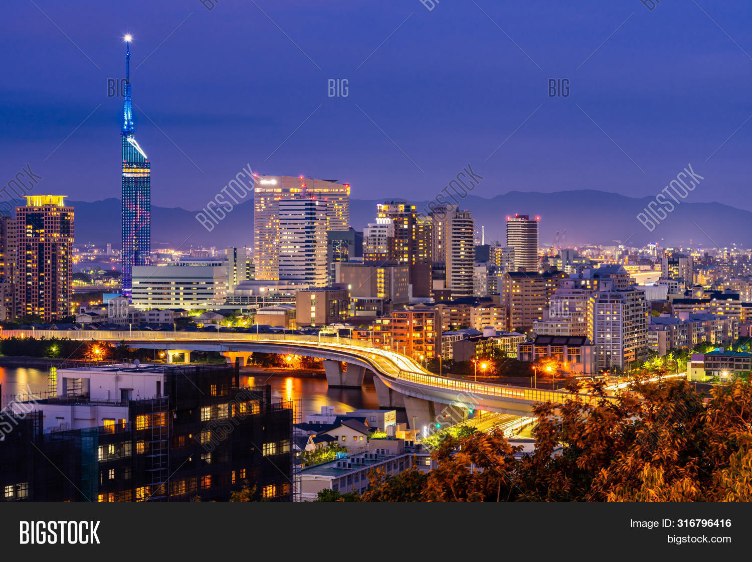 Fukuoka Tower Sunset Image & Photo (Free Trial) | Bigstock