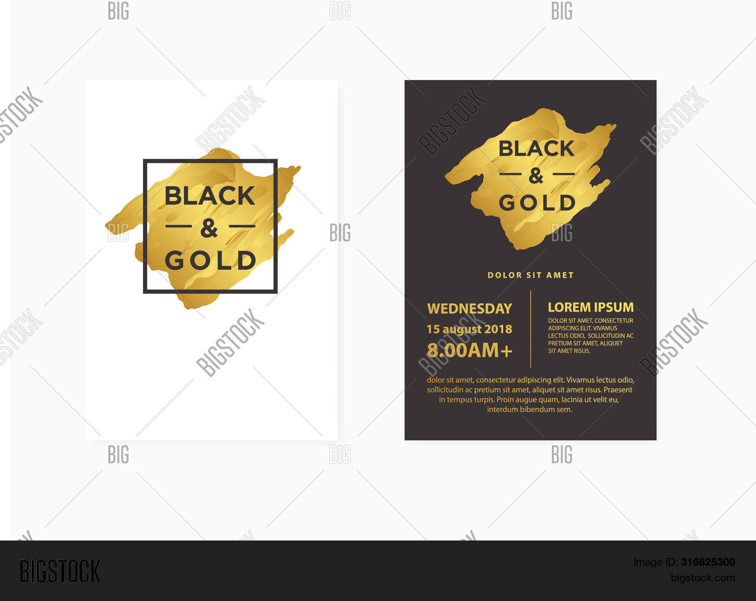 Black Gold Text Vector & Photo (Free Trial) | Bigstock
