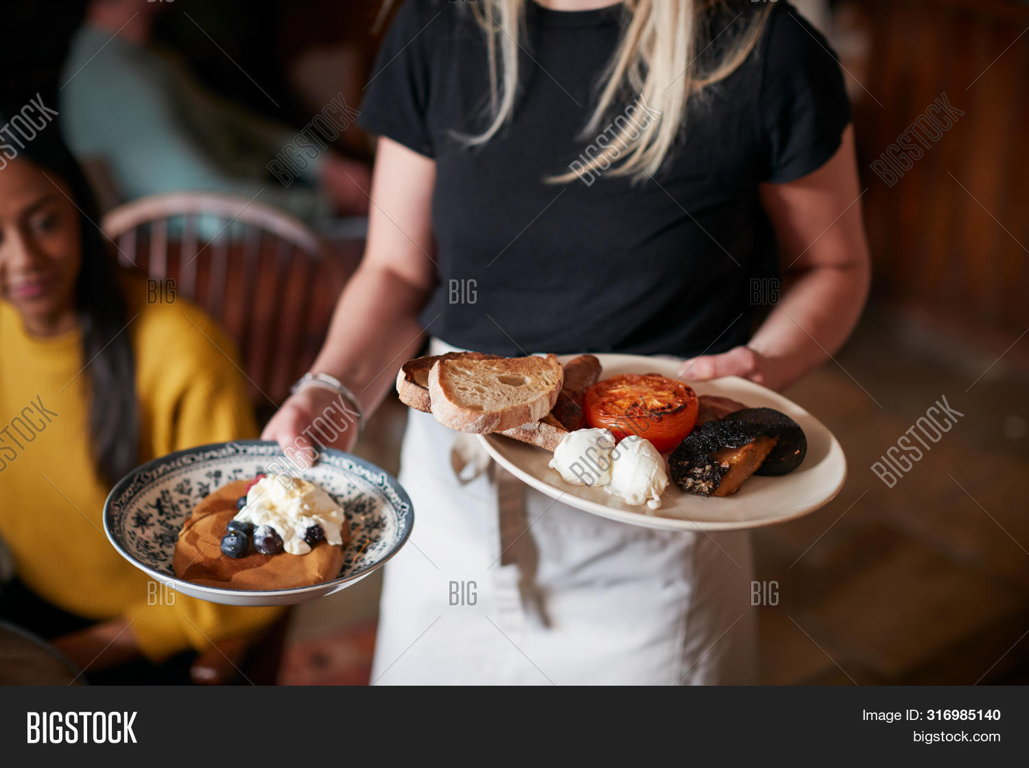 Close Waitress Working Image & Photo (Free Trial) | Bigstock