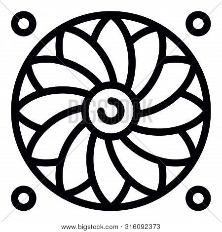 Big Cpu Cooler Icon. Vector & Photo (Free Trial) | Bigstock