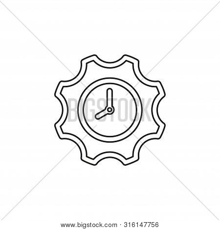 Production Clock Icon Vector & Photo (Free Trial) | Bigstock