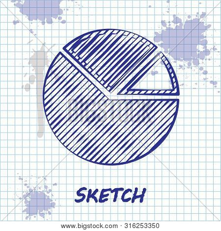Sketch Line Pie Chart Vector & Photo (Free Trial) | Bigstock