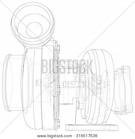 Vector Turbocharger Vector & Photo (Free Trial) | Bigstock
