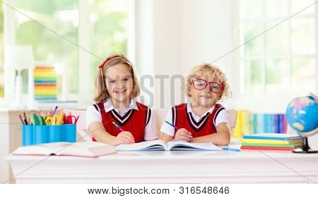 Kids Doing Homework. Image & Photo (Free Trial) | Bigstock