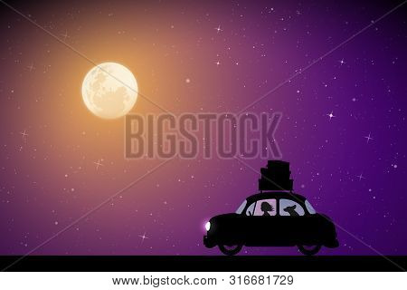 Cartoon Retro Car On Vector & Photo (Free Trial) | Bigstock