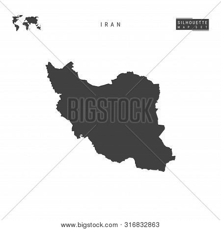Iran Blank Vector Map Vector & Photo (Free Trial) | Bigstock