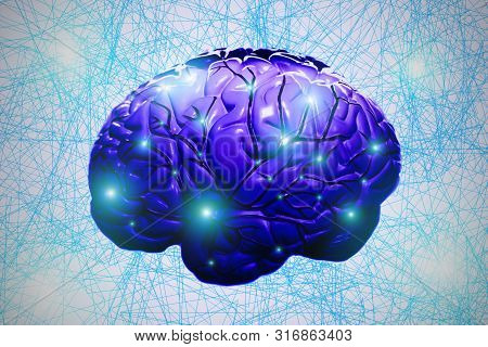 Brain Blue Tones Image & Photo (Free Trial) | Bigstock