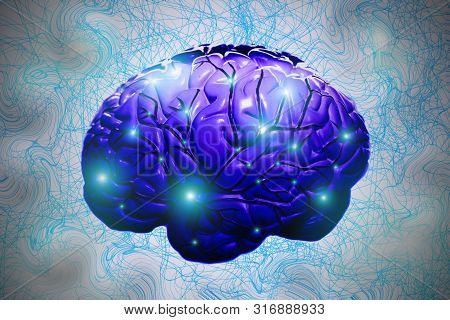 Brain Blue Tones Image & Photo (Free Trial) | Bigstock