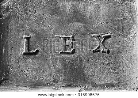 Latin Word Lex Image & Photo (Free Trial) | Bigstock