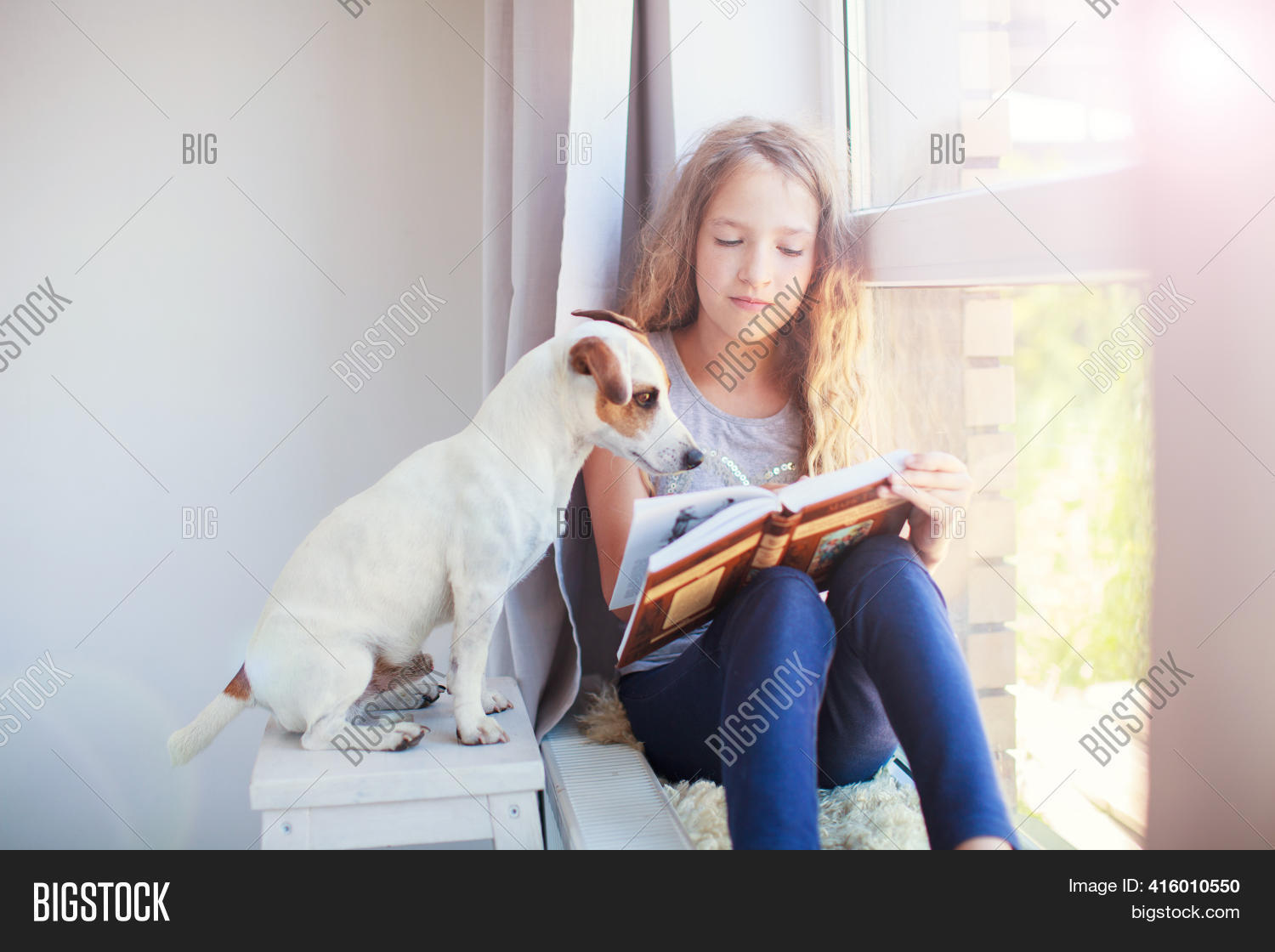 Child Dog Reading Book Image & Photo (Free Trial) | Bigstock