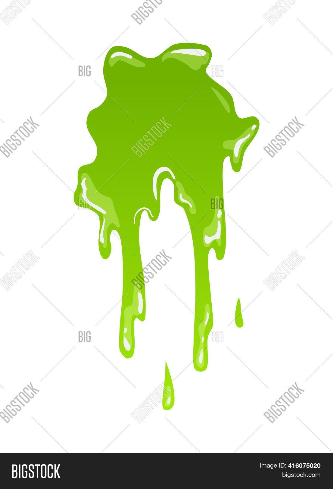 Green Slime. Goo Blob Image & Photo (Free Trial) | Bigstock