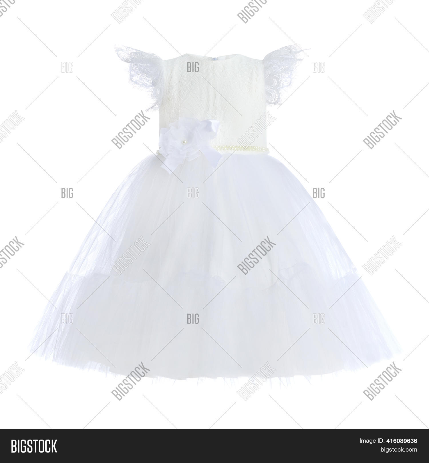 White Dress Girl Full Image & Photo (Free Trial) | Bigstock