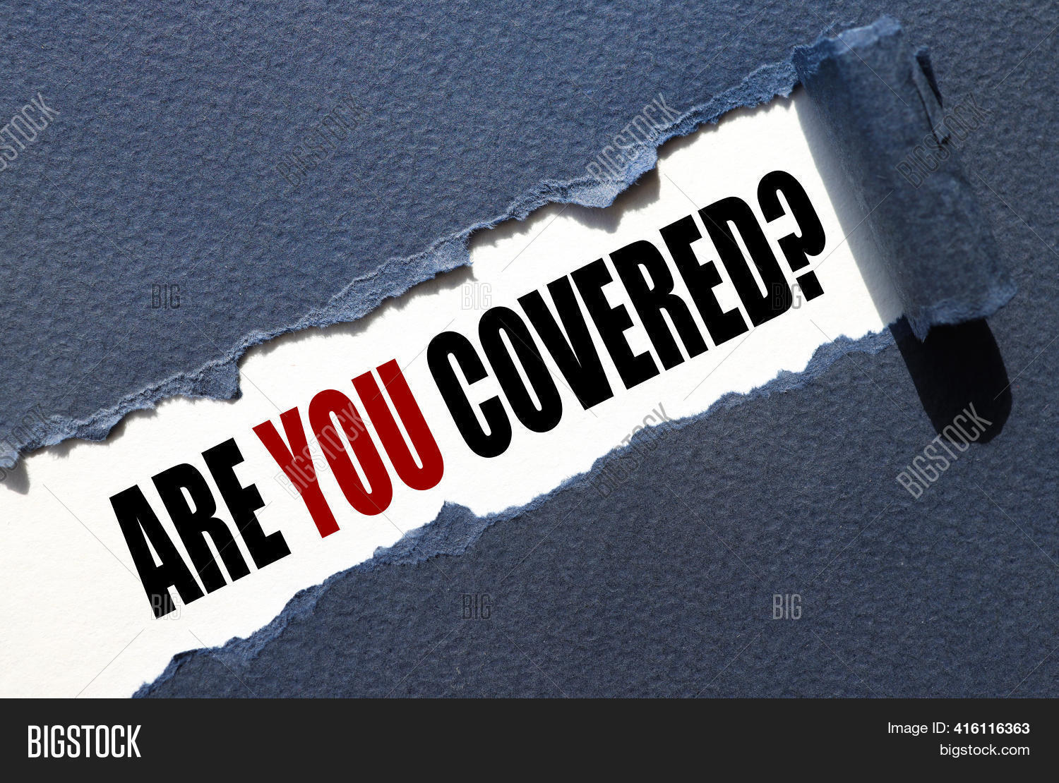 You Covered. Text On Image & Photo (Free Trial) | Bigstock
