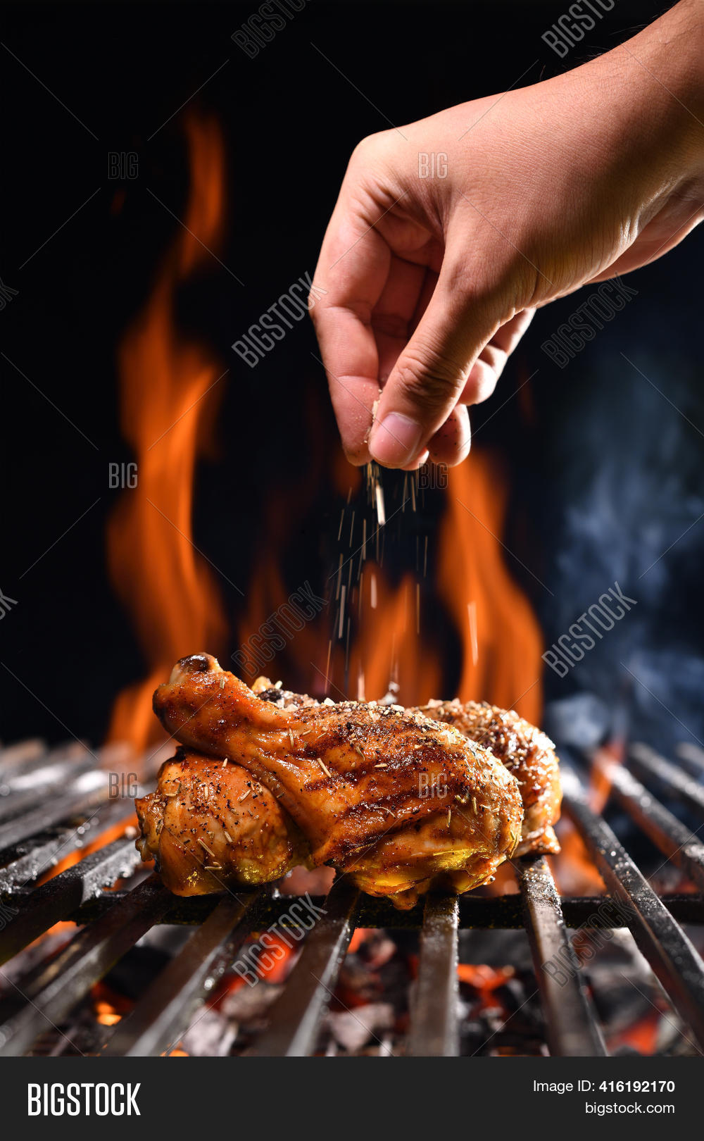 Hand Sprinkling Salt Image & Photo (Free Trial) | Bigstock