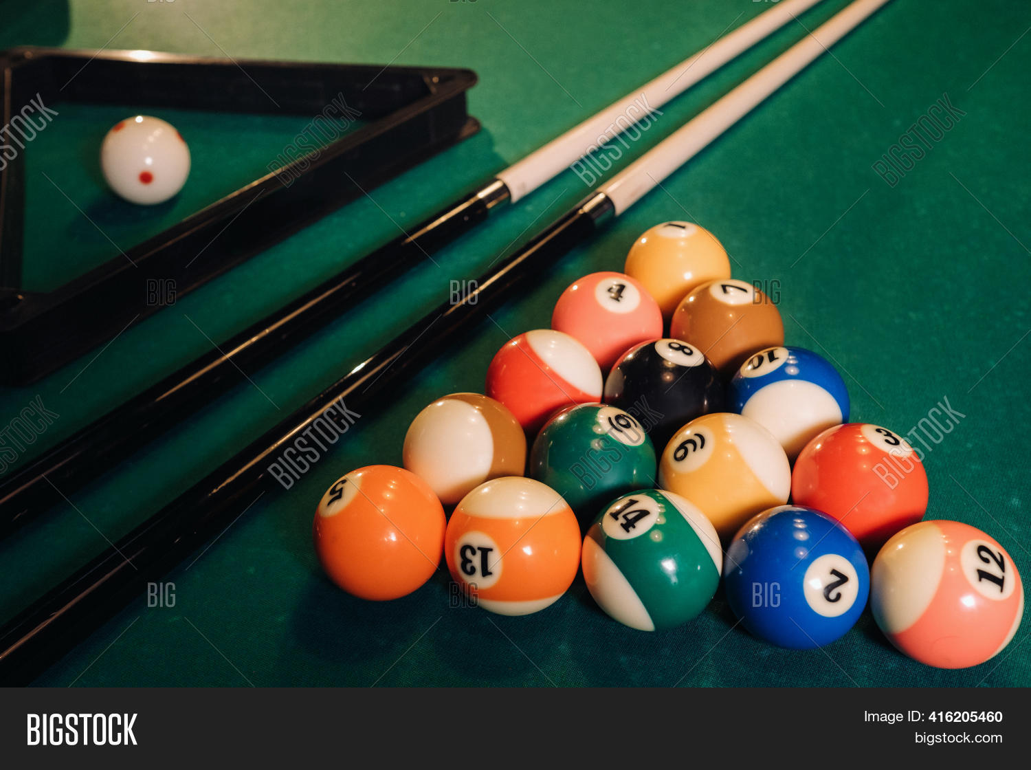 Billiard Table Green Image & Photo (Free Trial) | Bigstock