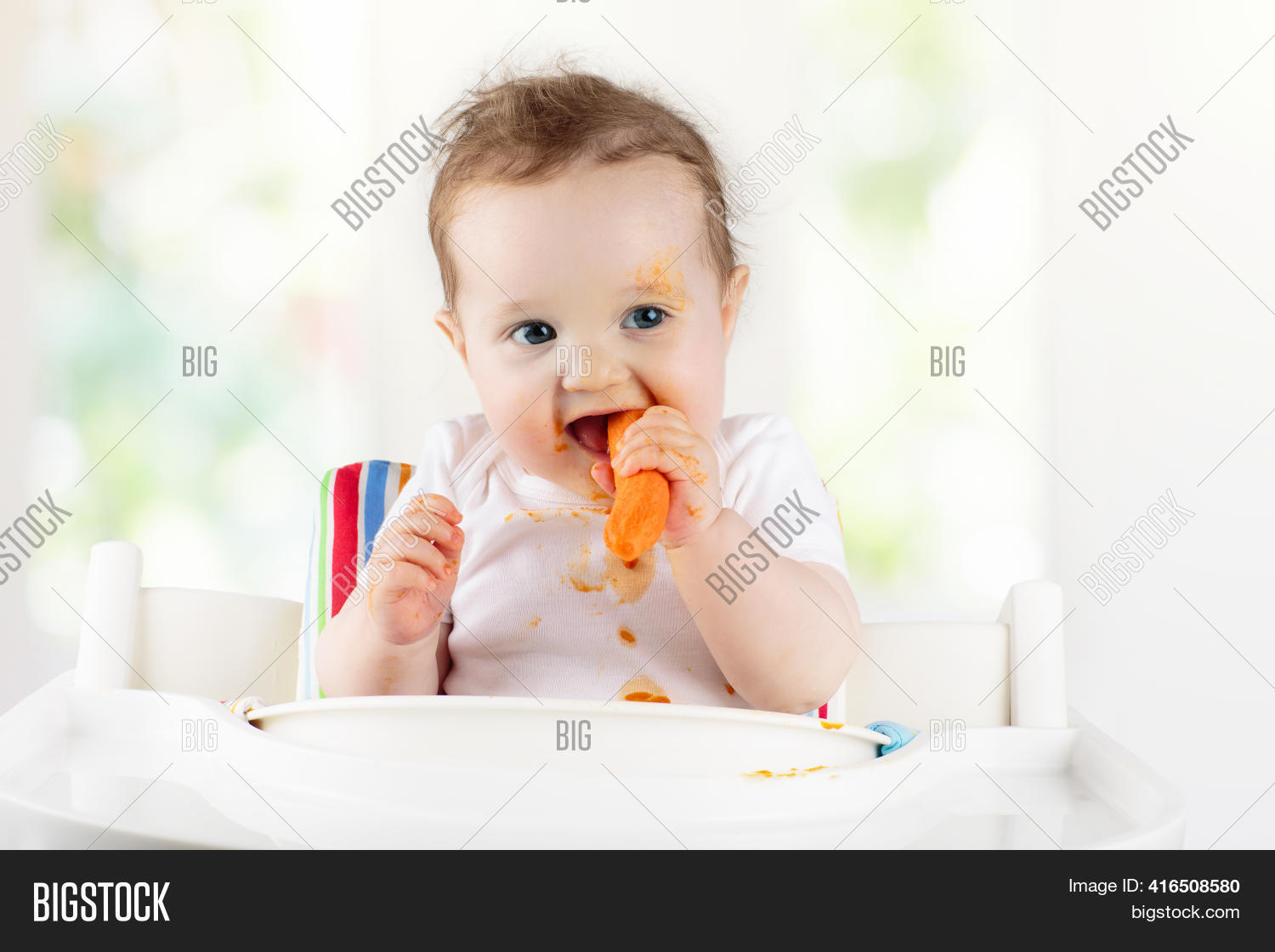 Messy Baby Eating Image & Photo (Free Trial) | Bigstock
