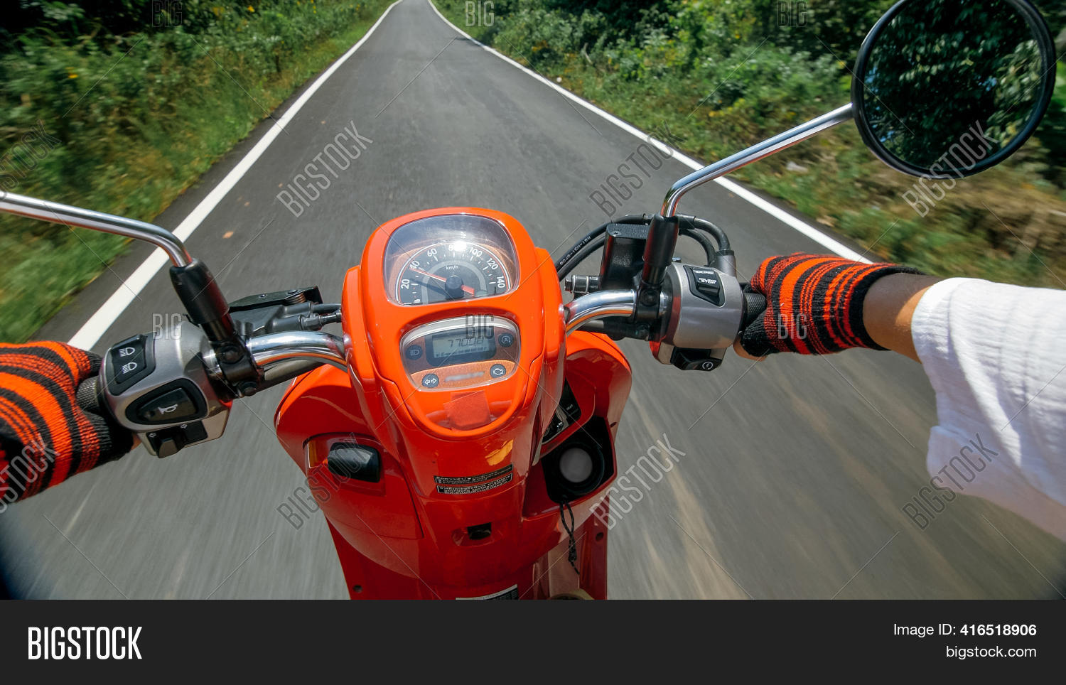 Scooter Road Trip. Pov Image & Photo (Free Trial) | Bigstock