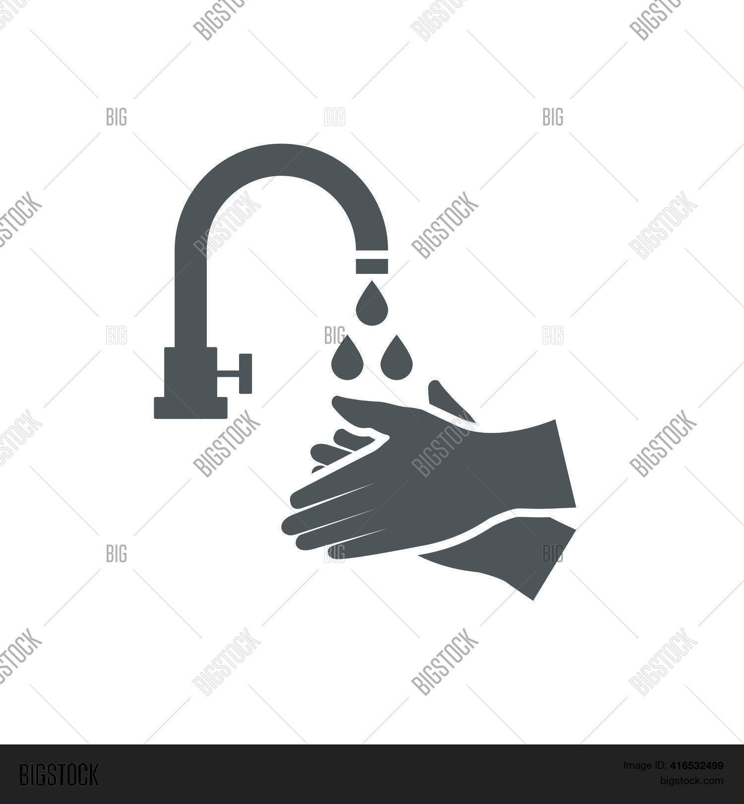 Wash Your Hands Icon Vector & Photo (Free Trial) | Bigstock