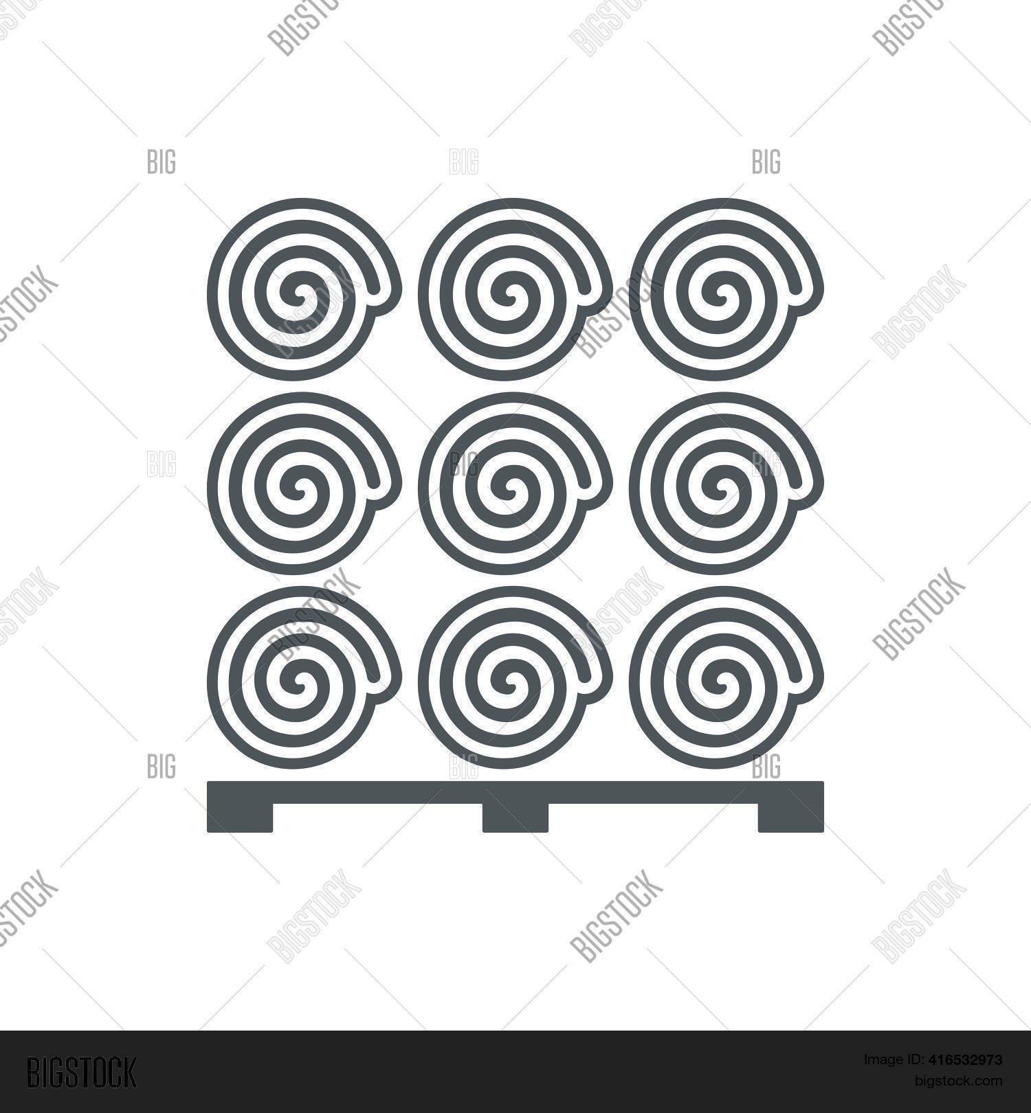 Turf Rolls.lawn Rolls Vector & Photo (Free Trial) | Bigstock