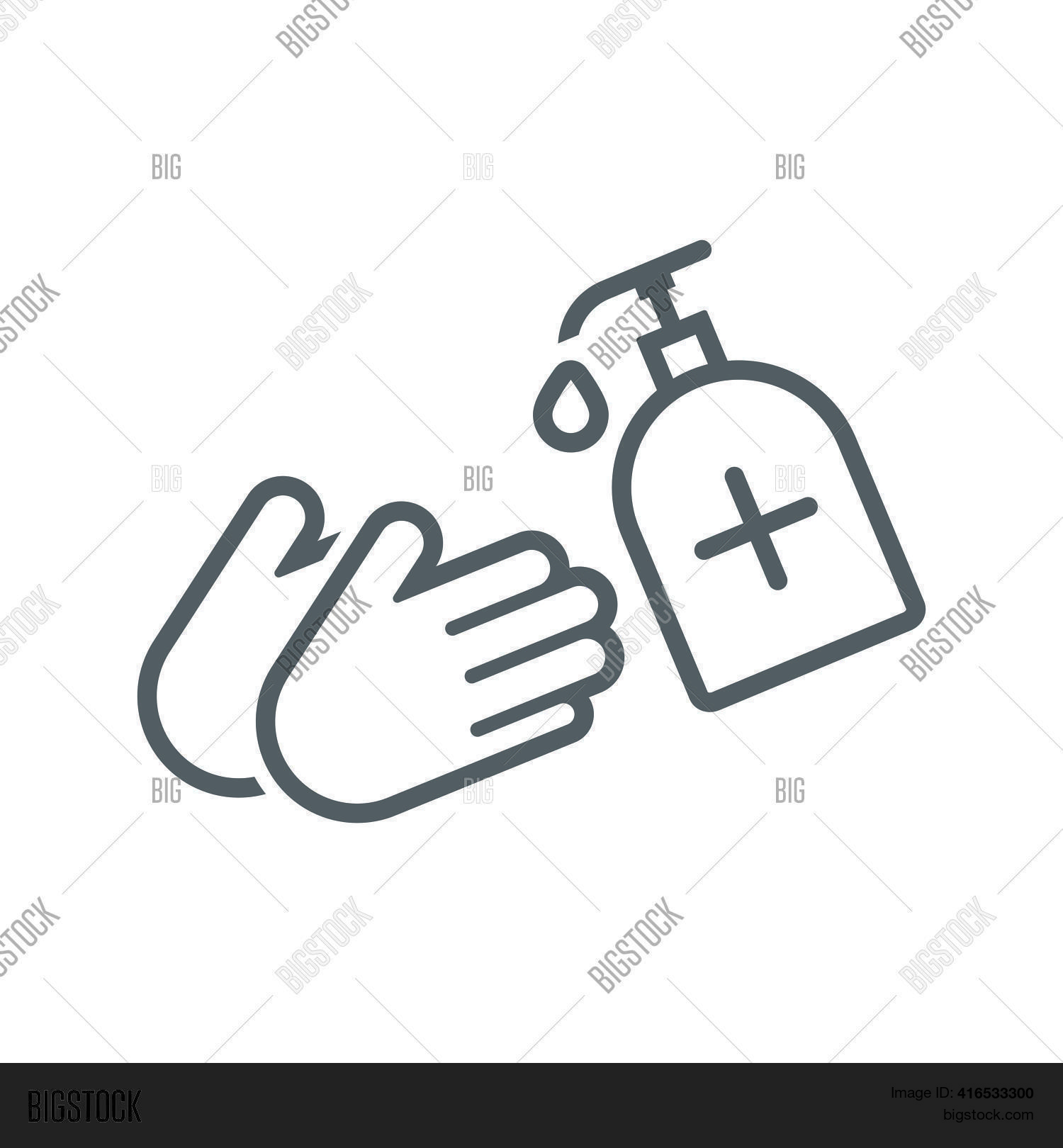 Sanitize Your Hands Vector & Photo (Free Trial) | Bigstock