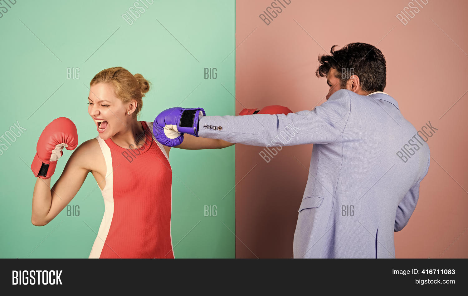 Boxers Fighting Gloves Image & Photo (Free Trial) | Bigstock